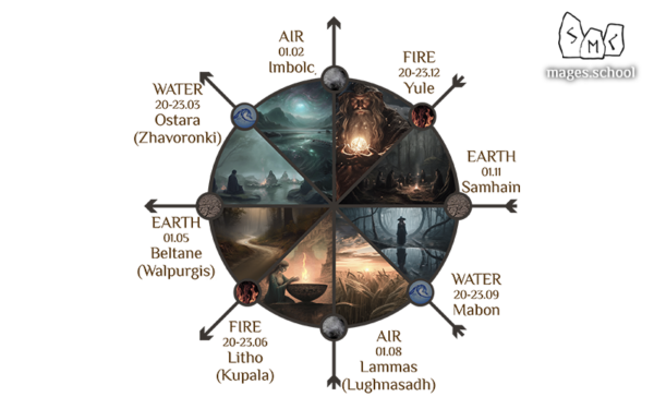 The Wheel of the Year. Pagan Holidays. . – Menshikova School